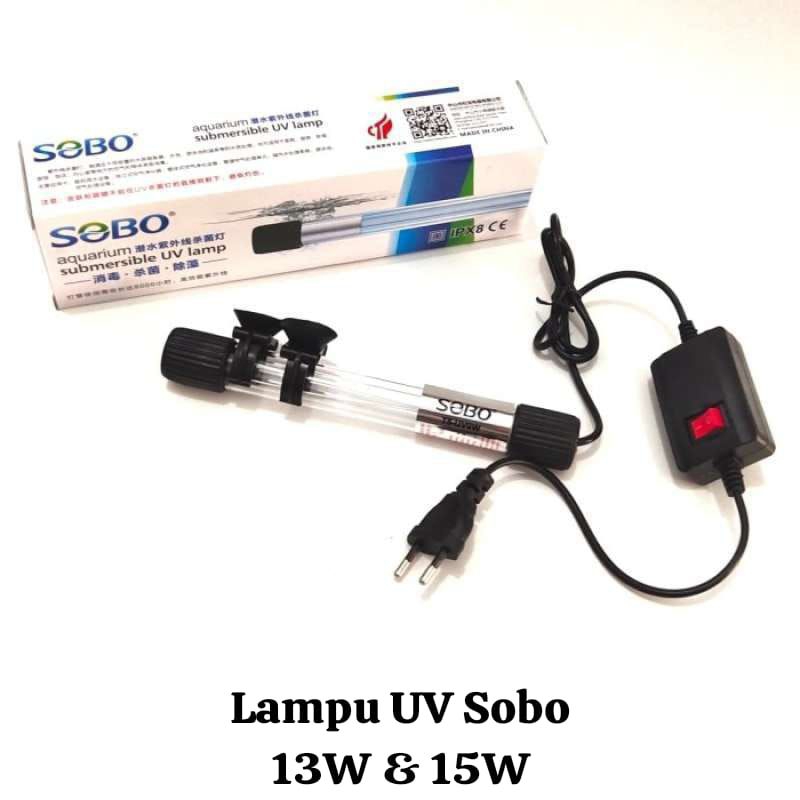 Jual Lampu UV ultraviolet Sobo 13W 15W lampu sterilizer aquarium & kolam ikan hias anti lumut ...