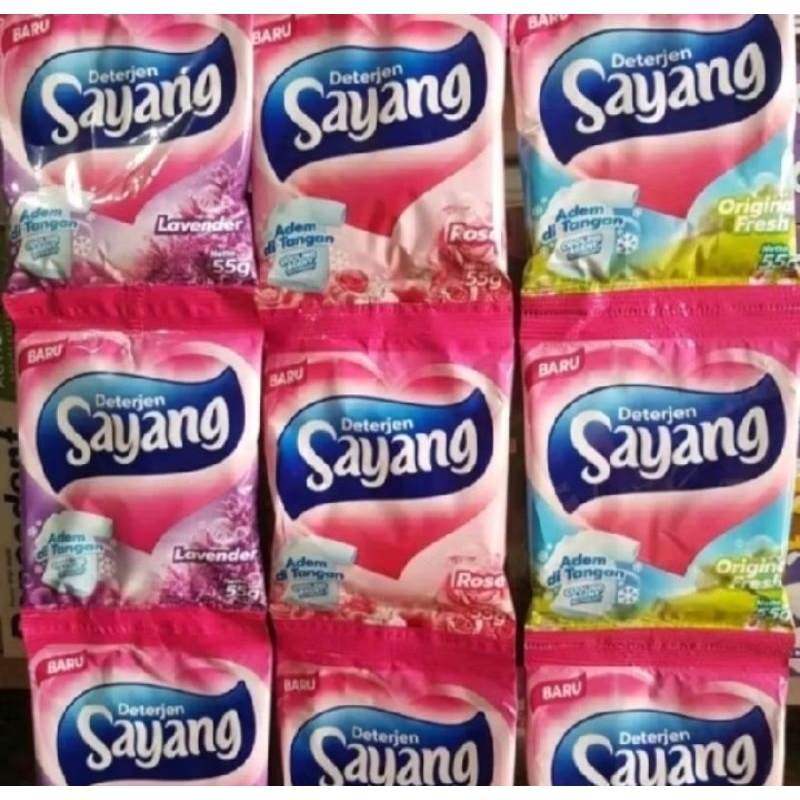 Jual Detergent Sayang isi 12 pcs (@50 gr) | Shopee Indonesia
