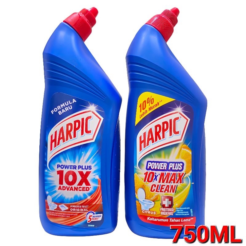 Jual Harpic Power Plus Original 750ml / Harpic Citrus 750ml PEMBERSIH TOILET 750 ML | Shopee ...