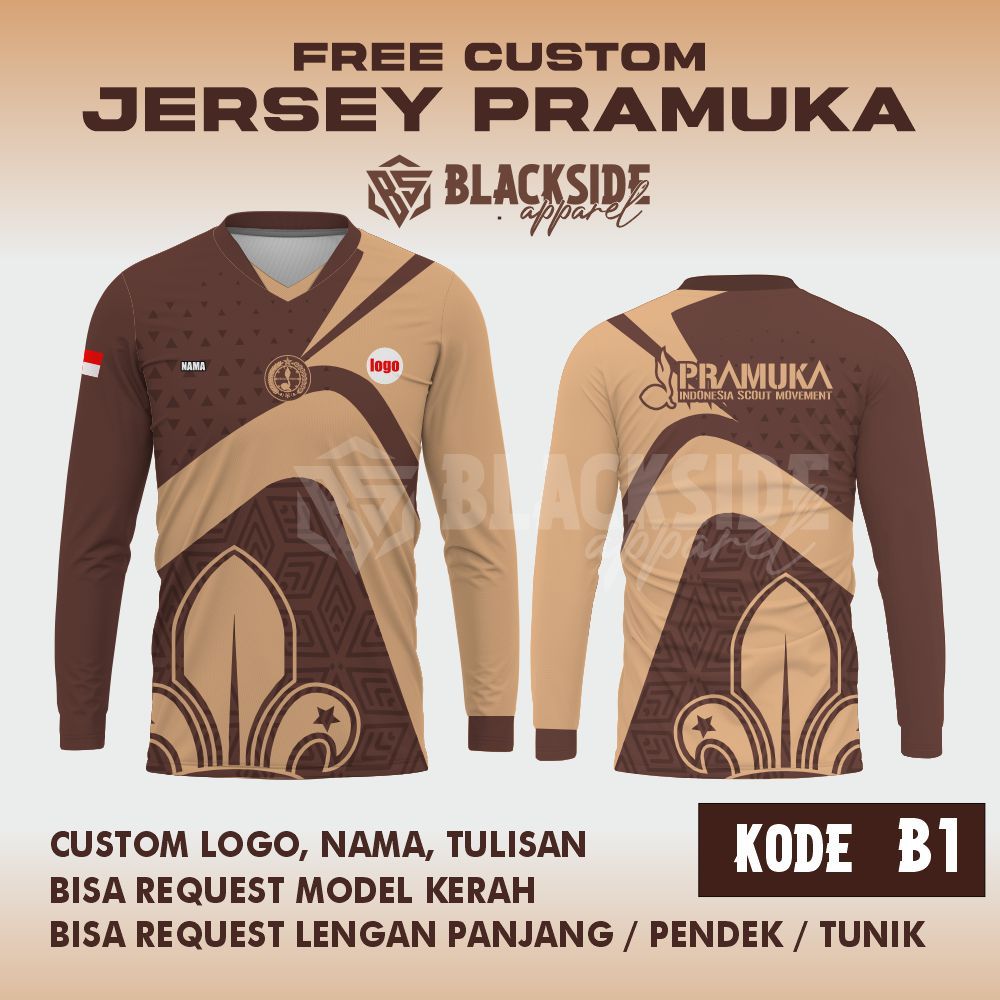 Jual JERSEY PRAMUKA VNEK KAOS / BAJU PDH PDL PRAMUKA / PANITIA PRINTING ...