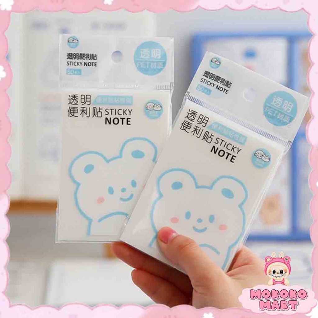 Jual MM Kertas Transparan Sticky Note Transparan Untuk Jiplak Gambar ...