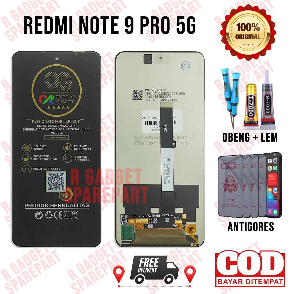 Jual Lcd REDMI NOTE 9 PRO 5G Original Oem Quality Lcd Touchscreen REDMI ...