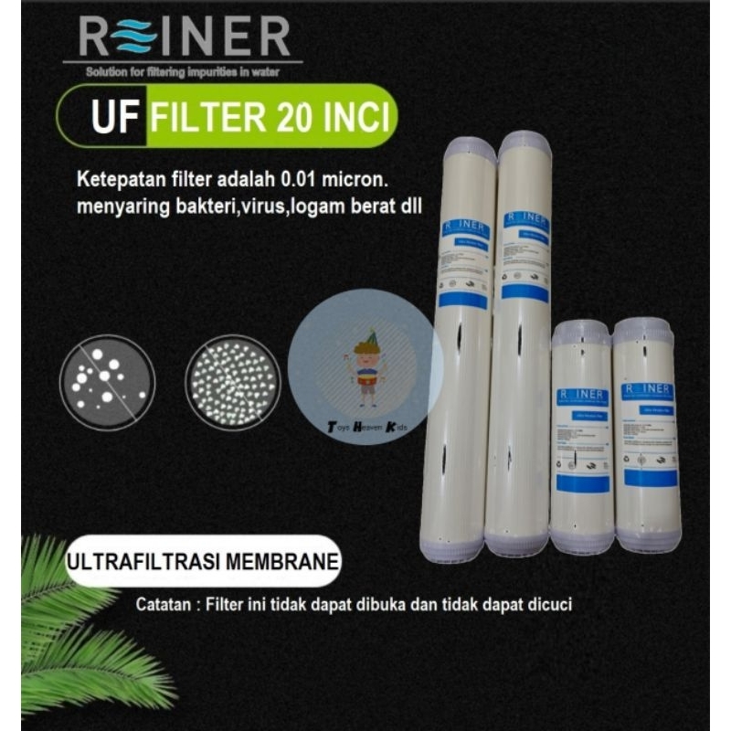 Jual Filter Catridge UF (Ultrafiltrasi) Membrane 20 Inci (0.01Micron ...