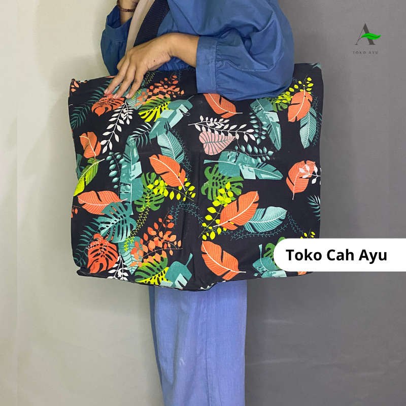 Jual Totebag tas wanita Totebag jumbo Tas laundry besar jumbo serbaguna ...