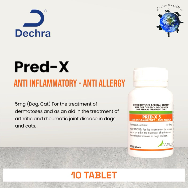 Jual Pred-X 5 Mg Tablet Anti Inflamasi / Radang & Allergy Cat Dog ...