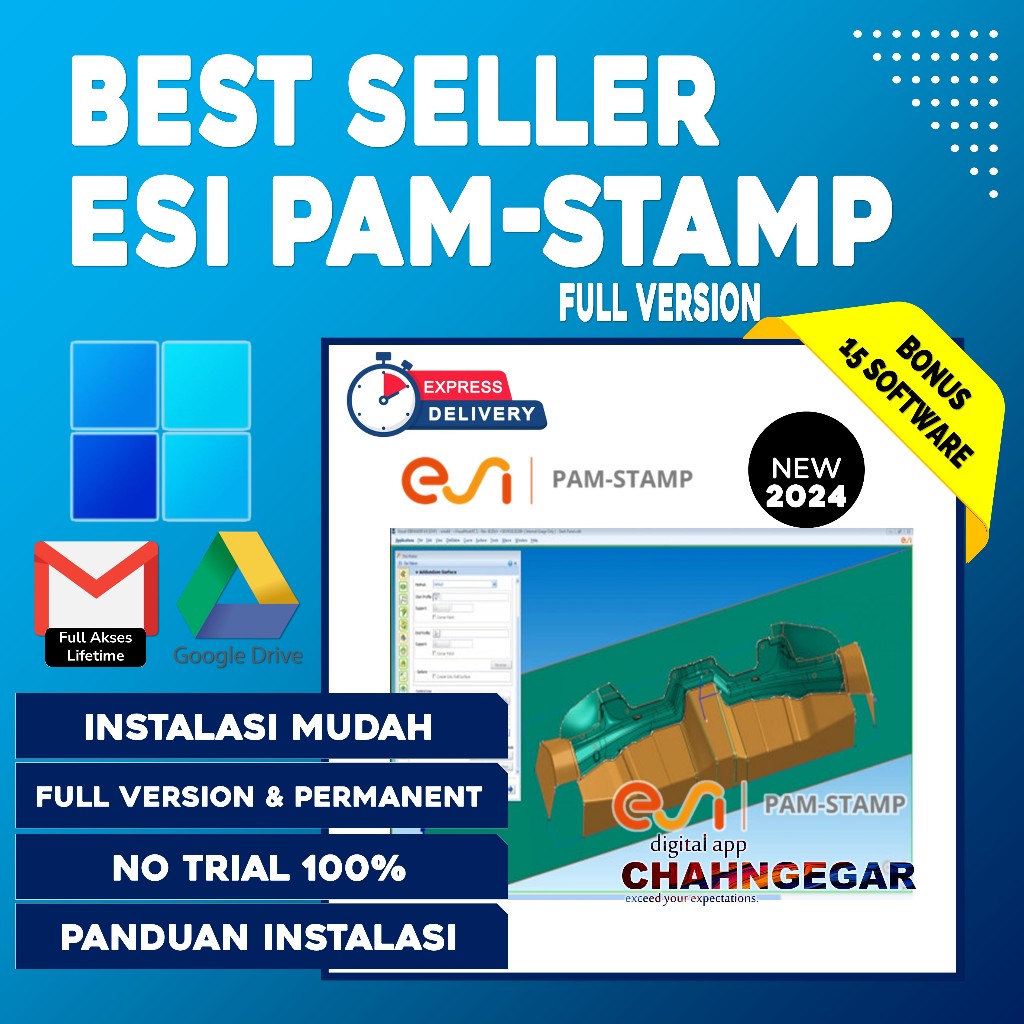 Jual ESI PAM-STAMP 2022 Full Software Simulasi Logam Aluminium dan Baja ...