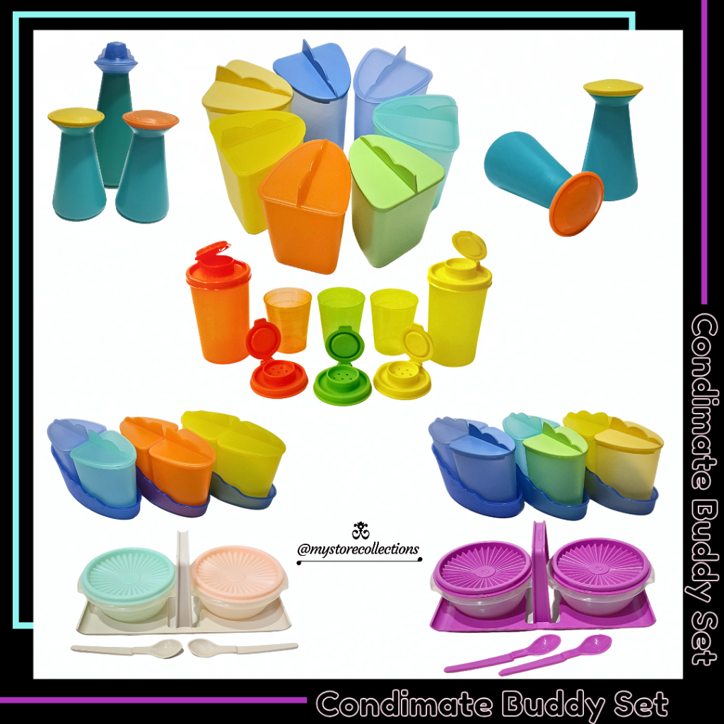 Jual Condimate Buddy Set • Salt N Pepper • Sugar Creamer Set • Pocket ...