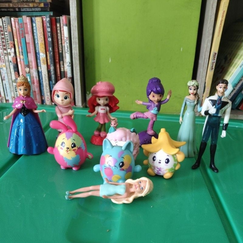 Jual figure elsa, anna, rainbow ruby, moose, barbie mattel ori ...
