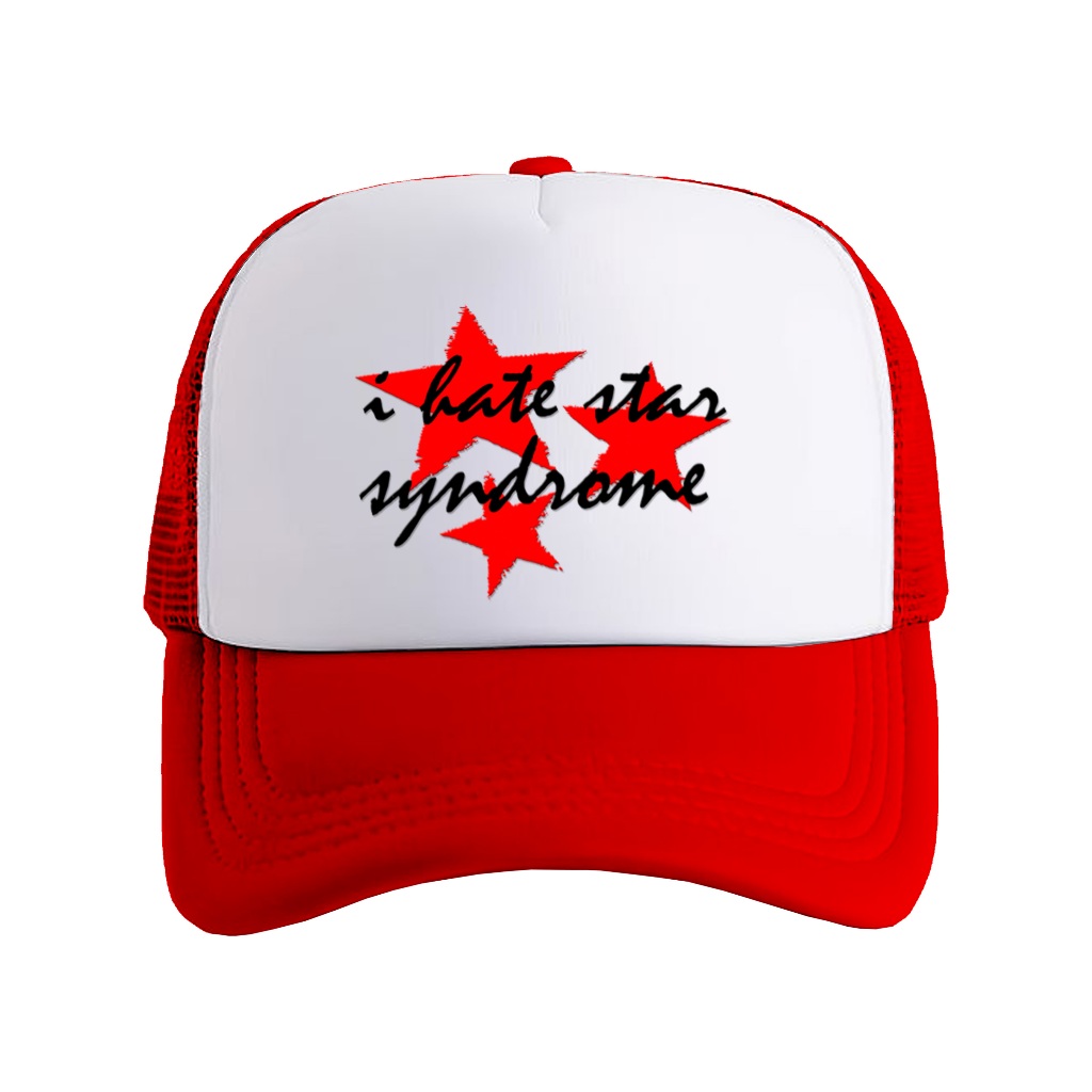 Jual Topi Trucker Hat Star Syndrome Red Topi Jaring Pria | Shopee Indonesia