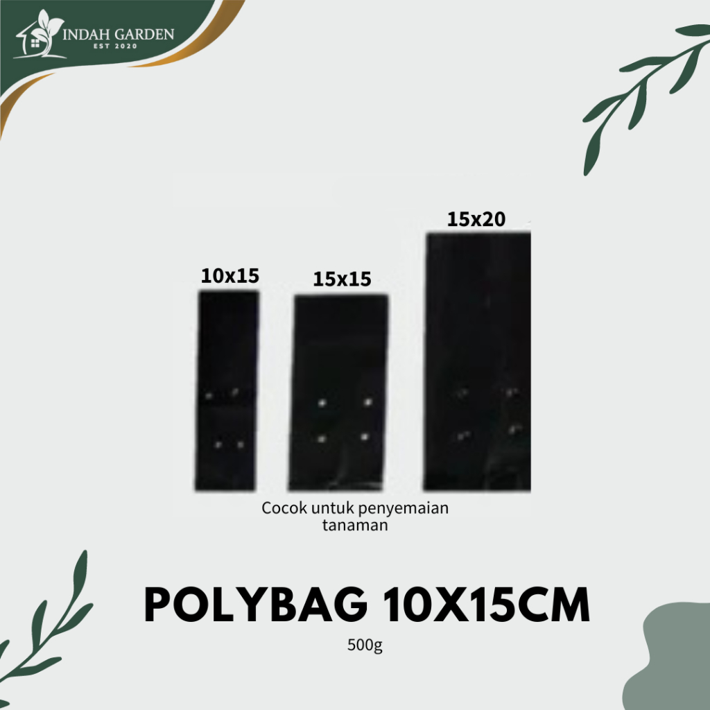 Jual Plastik Polybag Ukuran 15 cm x 15 cm polibag | Shopee Indonesia