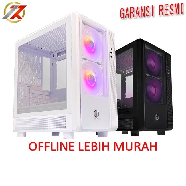 Jual CUBE GAMING RETRO GLASS - mATX Gaming Case - Left & Front Side ...