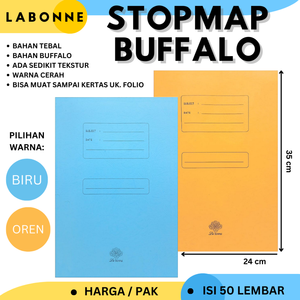Jual STOPMAP BUFFALO UKURAN FOLIO / MAP / BINDER / FOLDER | Shopee Indonesia