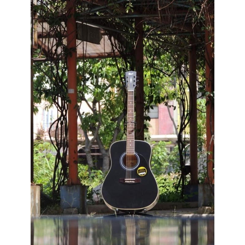 Jual GITAR AKUSTIK CORT (HITAM) | Shopee Indonesia