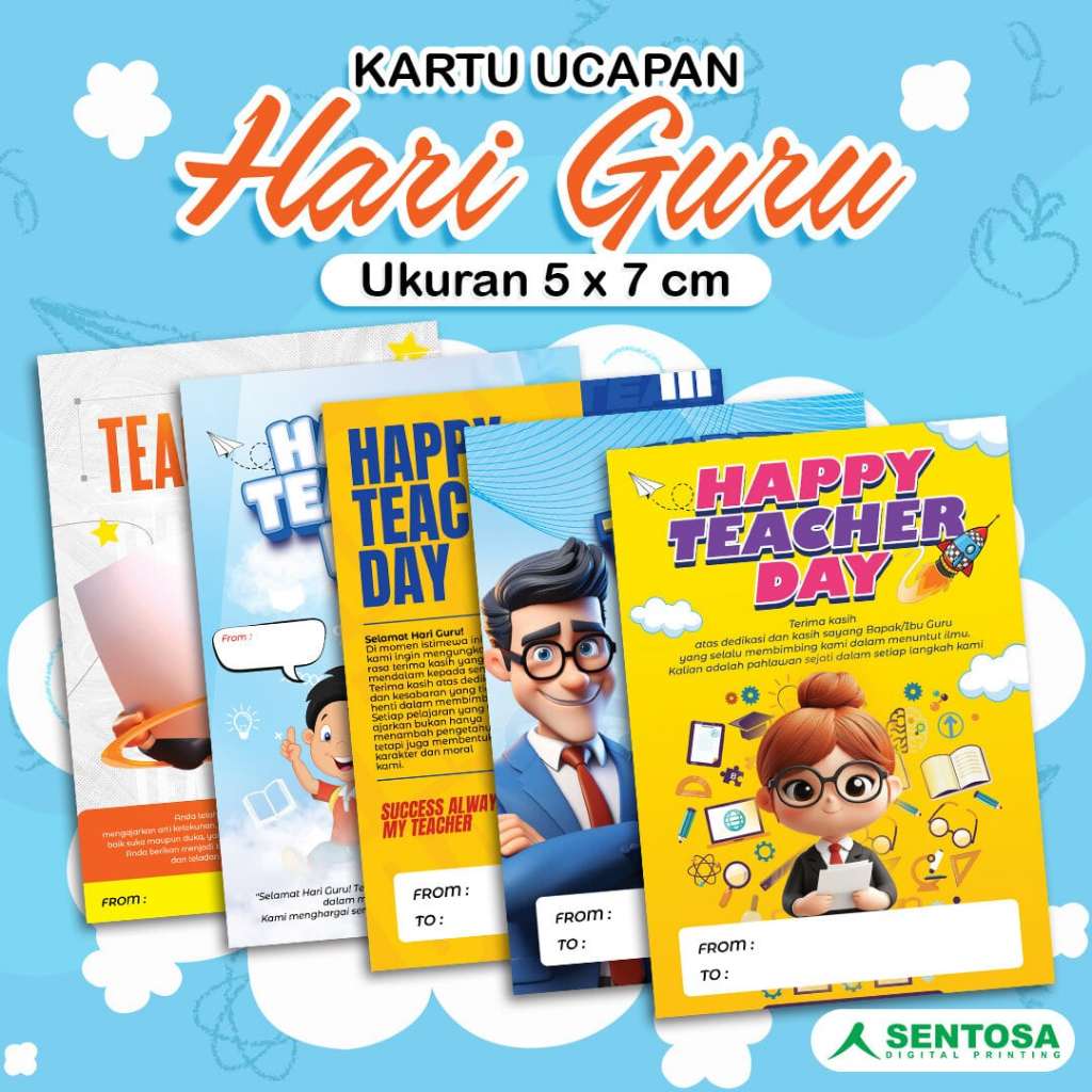 Jual Kartu Ucapan Hari Guru / Greeting Card Teachers' Day | Shopee Indonesia