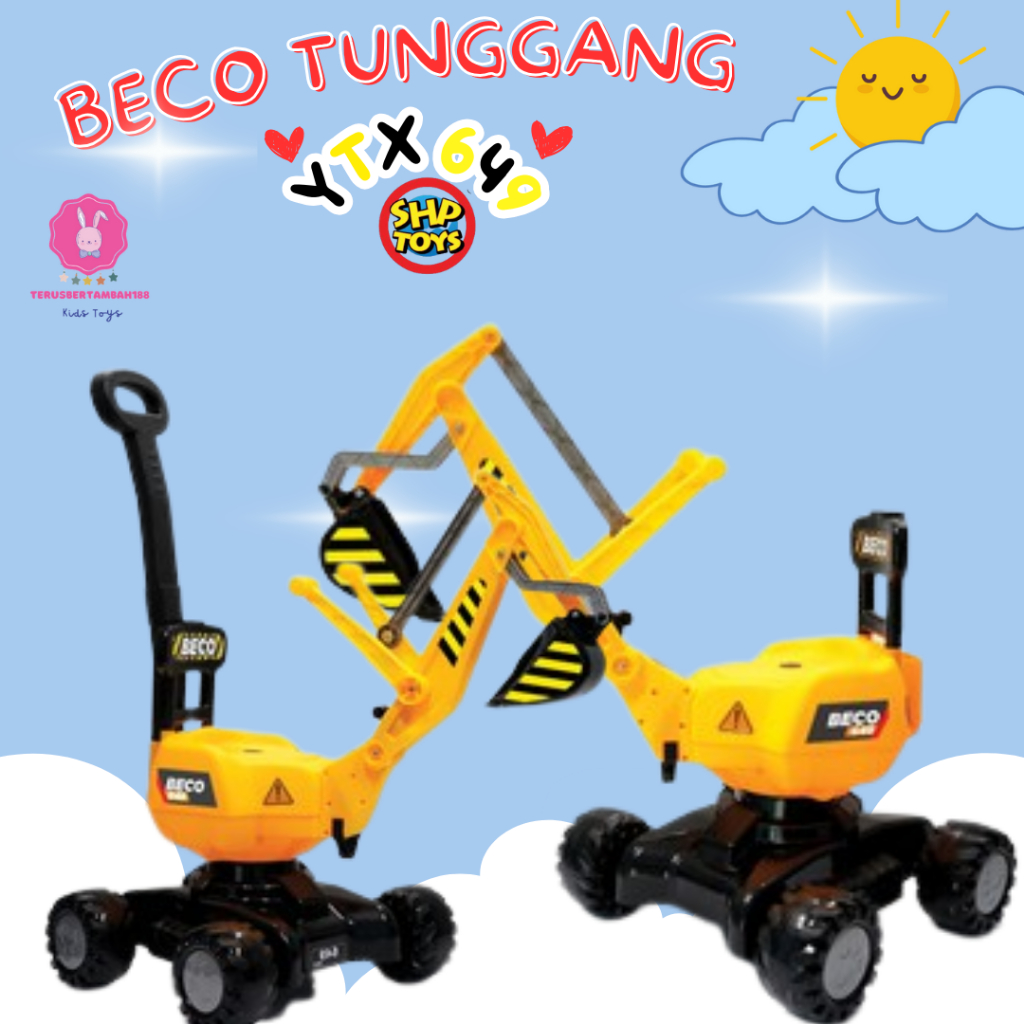 Jual Mainan Anak BECO Free Helm Truck Beco Truck Excavator READY STOCK ...