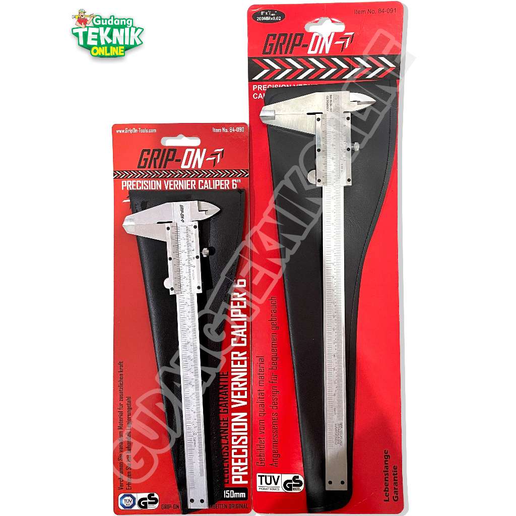 Jual Jangka Sorong Sigmat 6" 8" GRIP ON 84-090 84-091 150mm 200mm / Vernier Caliper Sketmat 6 8 ...