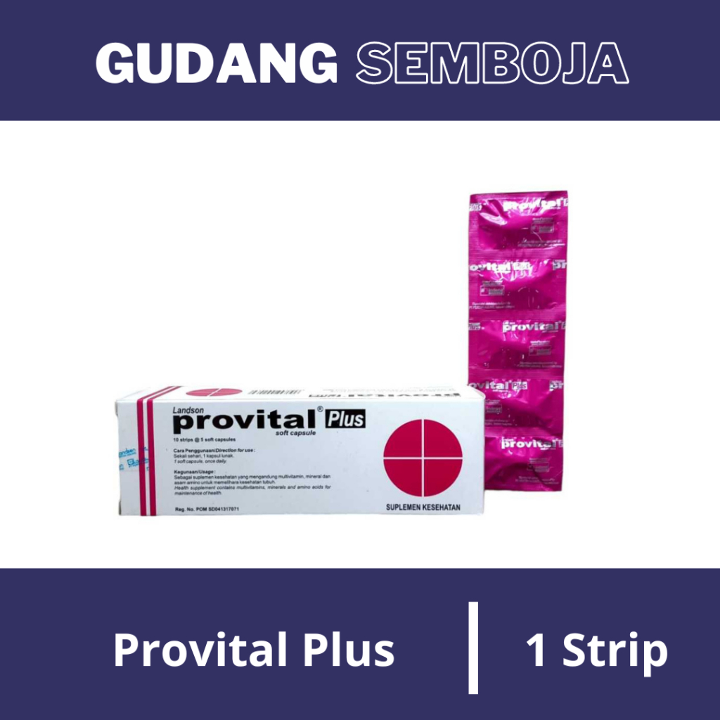 Jual Provital Plus Strip Isi 5 Kapsul / Multivitamin Suplemen Lengkap ...