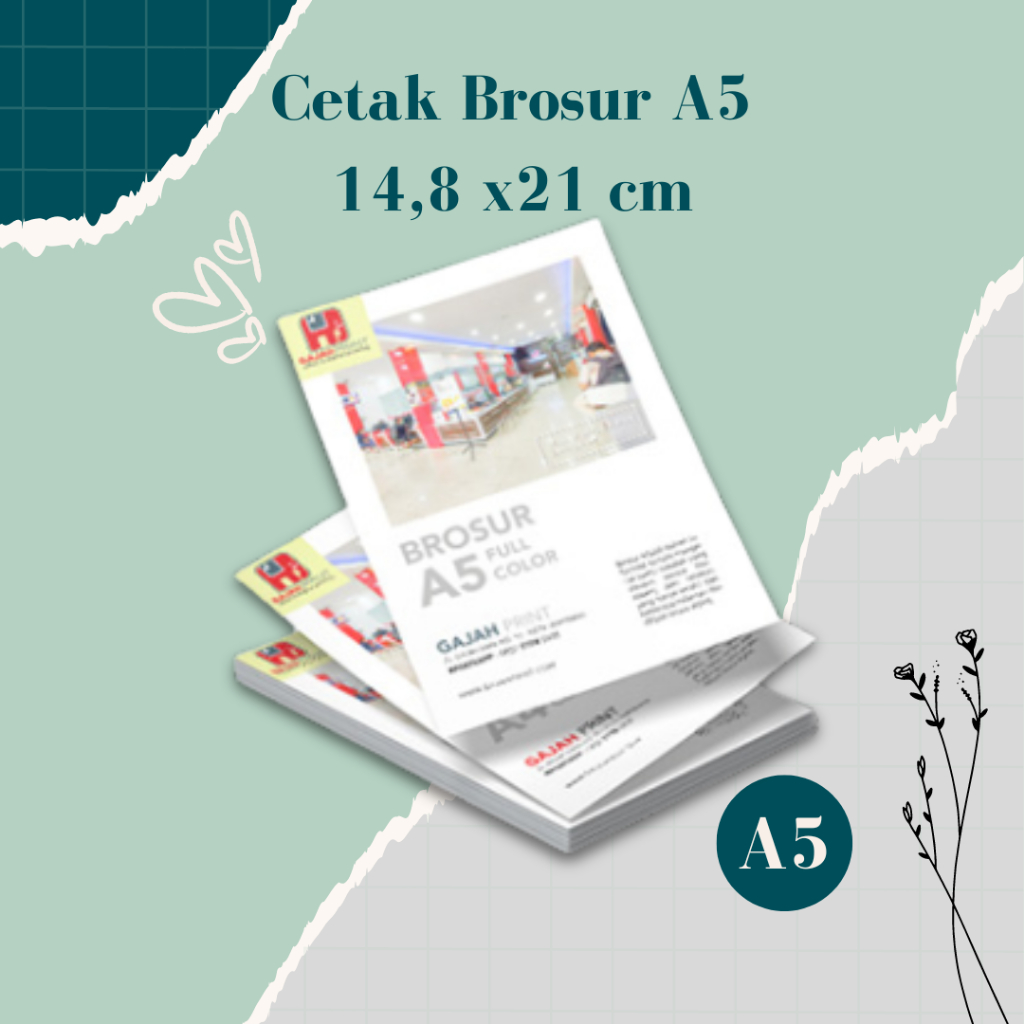 Jual (A5) Cetak Brosur/Pamflet/Flyer/Leaflet Murah Fullcolor Premium ...