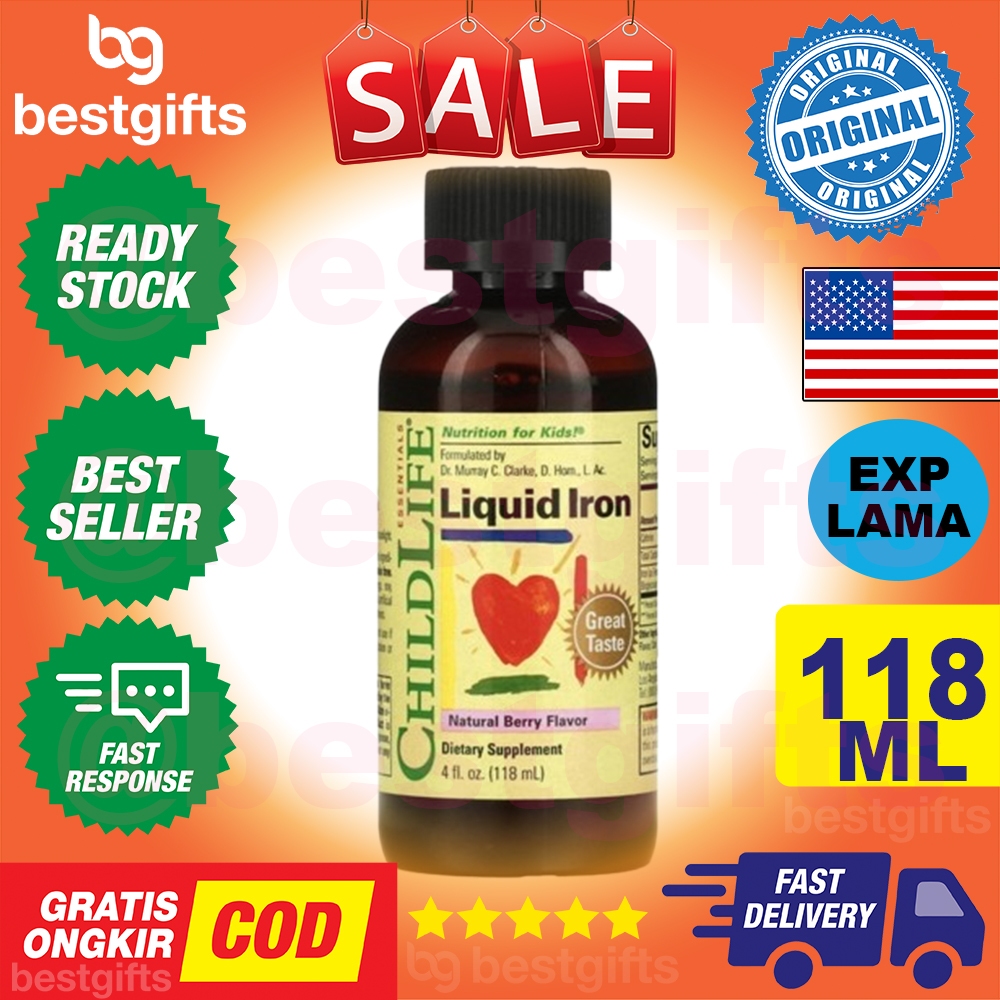 Jual CHILDLIFE CHILD LIFE LIQUID IRON ZAT BESI UNTUK ANAK-ANAK DAN ...
