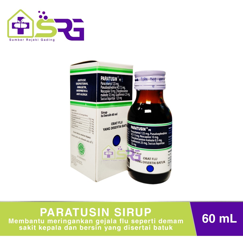Jual Paratusin PE Syrup 60 mL - Sirup Obat Flu dan Batuk | Shopee Indonesia