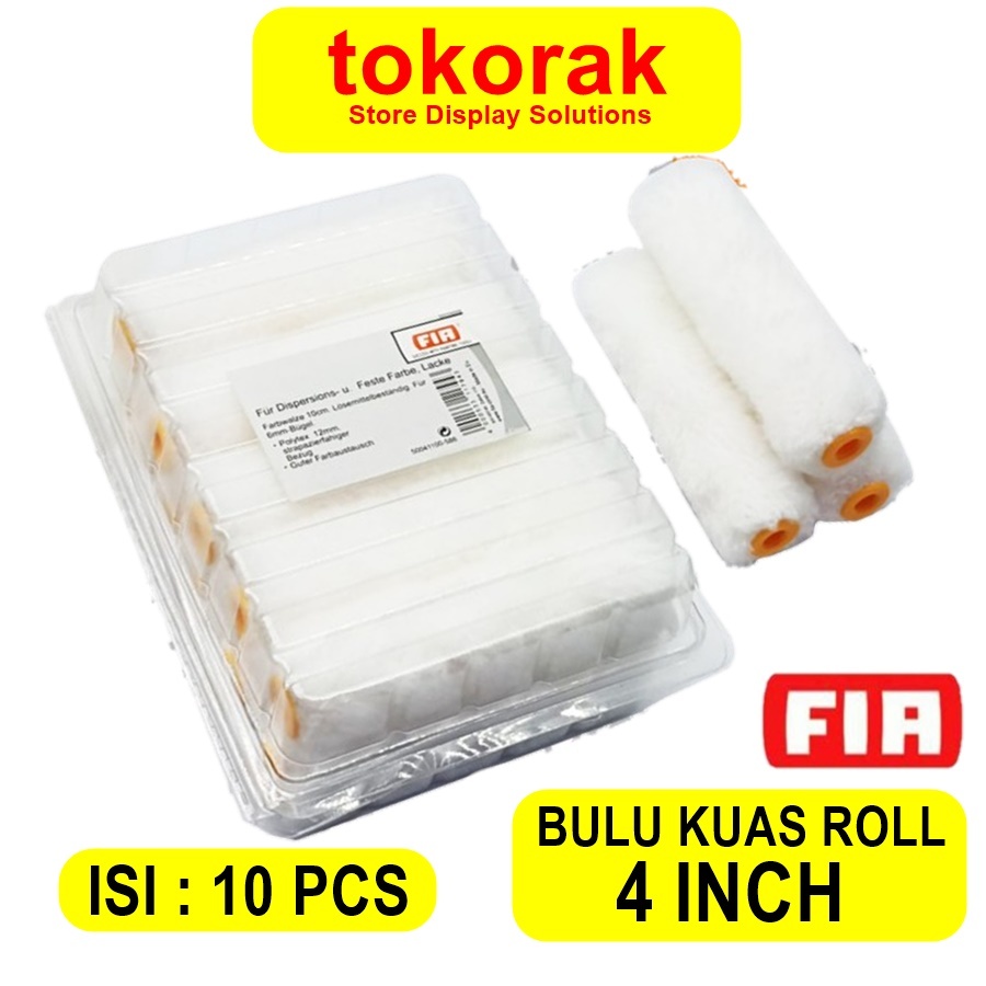 Jual FIA BULU KUAS ROLL KAPAL REFILL FIA PAINT ROLLER 4" ISI ULANG ROL ...