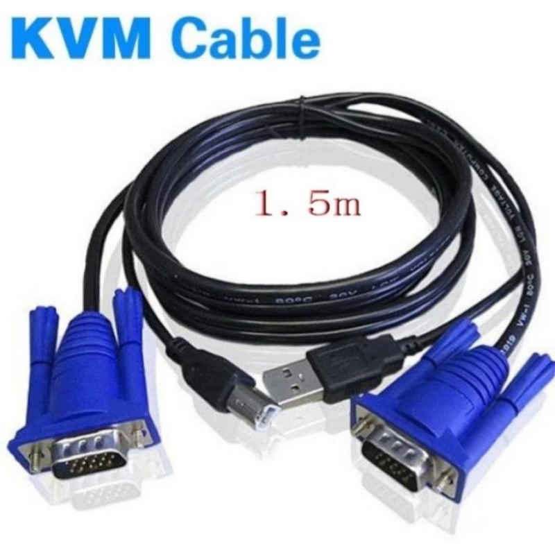 Jual Kabel KVM (vga+usb+printer) 1.5Meter | Shopee Indonesia
