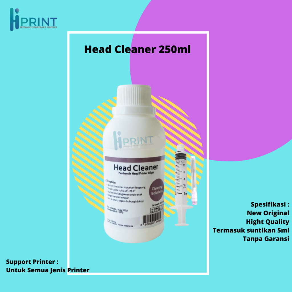 Jual Head Cleaner 250 ml, Head Cleaner Printer, Printhead Cleaner 250ml ...