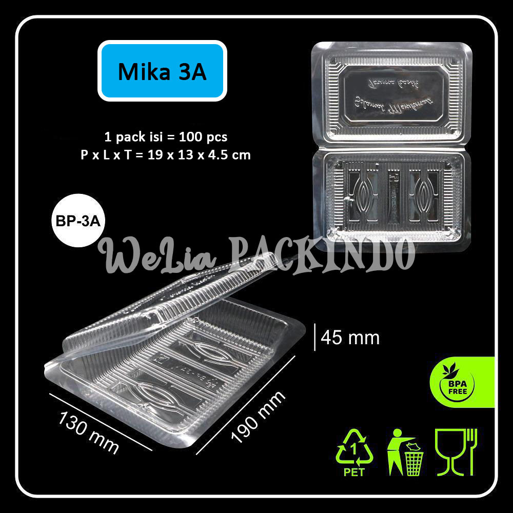 Jual [100 PCS] Mika 3A 3B 4A 4B 5A 5B 7A 7B / Mika Kue / Mika Gorengan ...