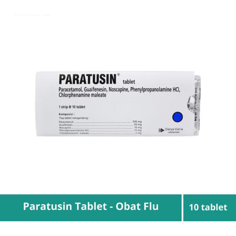 Jual Paratusin Tablet isi 10 - Obat Flu dan Batuk | Shopee Indonesia