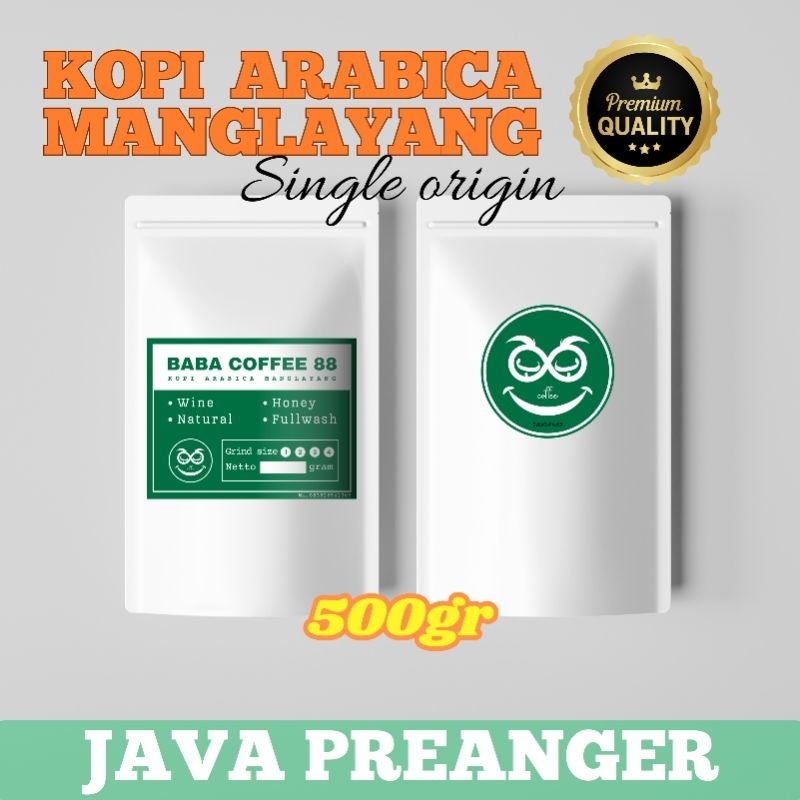 Jual kopi manglayang procces honey 500gr | kopi arabica manglayang ...