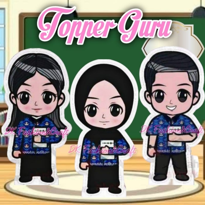 Jual Topper Karakter Guru PGRI Jumbo 13cm | Shopee Indonesia