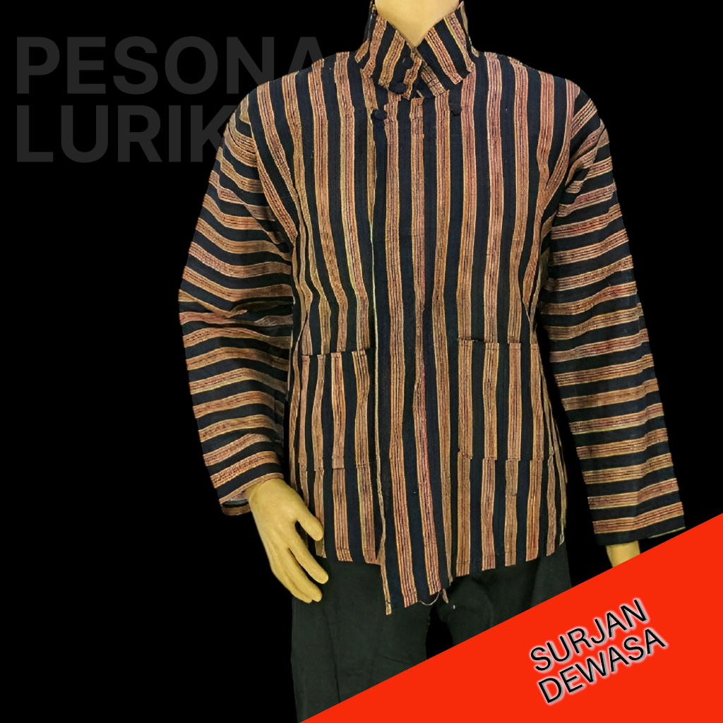 Jual Baju Adat Jawa, Baju Jawa, Beskap, Surjan lurik Dewasa, baju lurik adat jawa Pria Dewasa ...