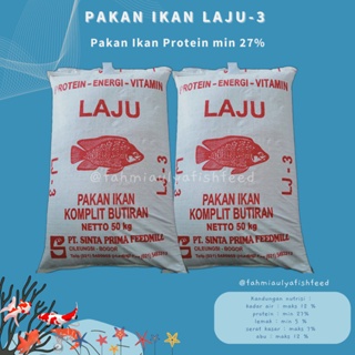 Jual Pakan Ikan Premium LAJU -3 (250gr-1 Kg) Pelet Benih Bibit Ikan ...