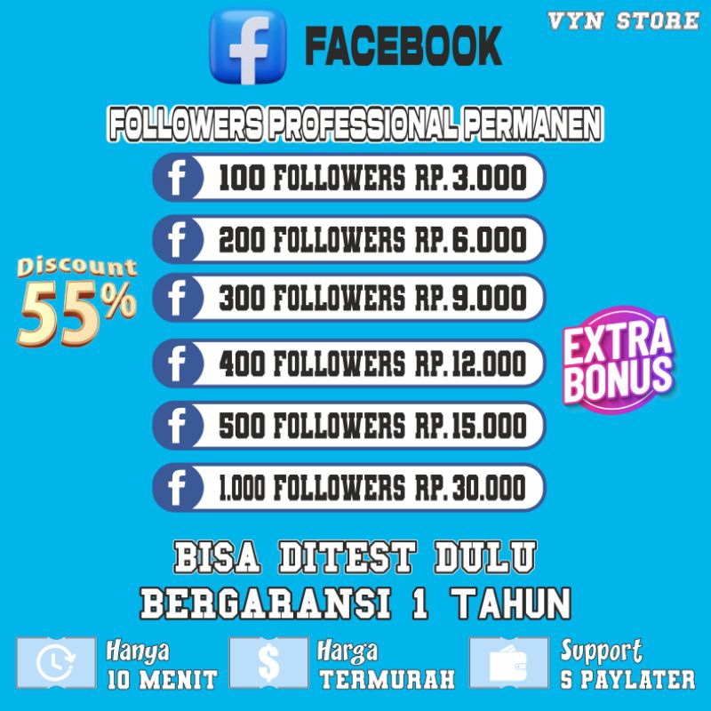 Jual Facebook Profil Permanen Real Aktif Proses Cepat Bisa DiTest Dulu ...