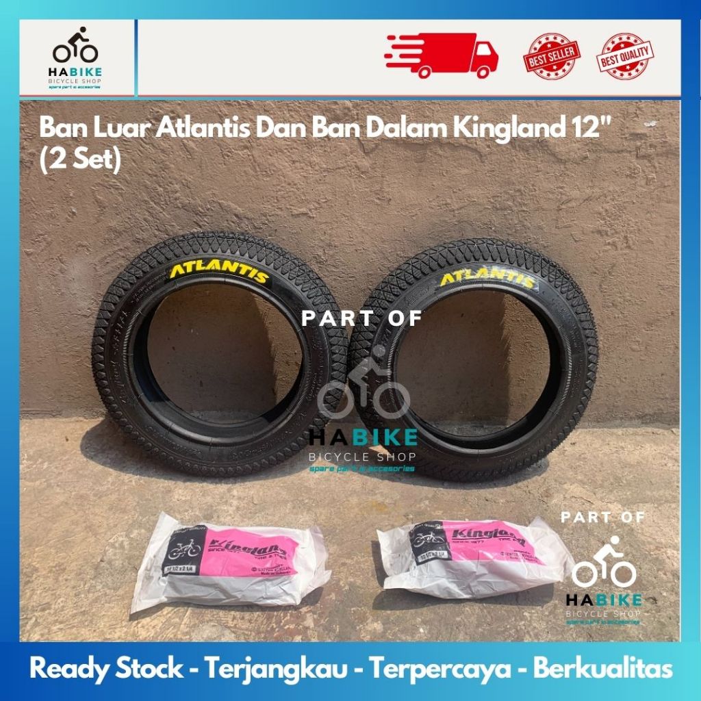 Jual Ban Luar Sepeda 12 1/2 x 2 1/4 (57-203) Atlantis Mini Kingland Untuk Sepeda Anak Ukuran 12 ...