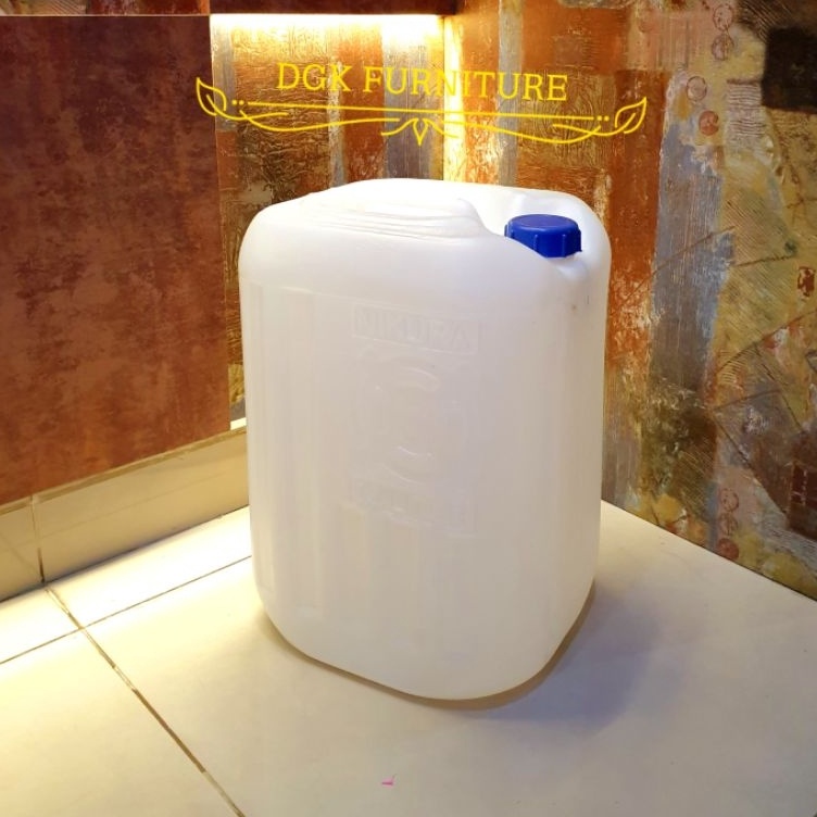 Jual Terbaru Jerigen Jrigen Drigen Dirigen Putih BARU Plastik TEBEL 35 ...