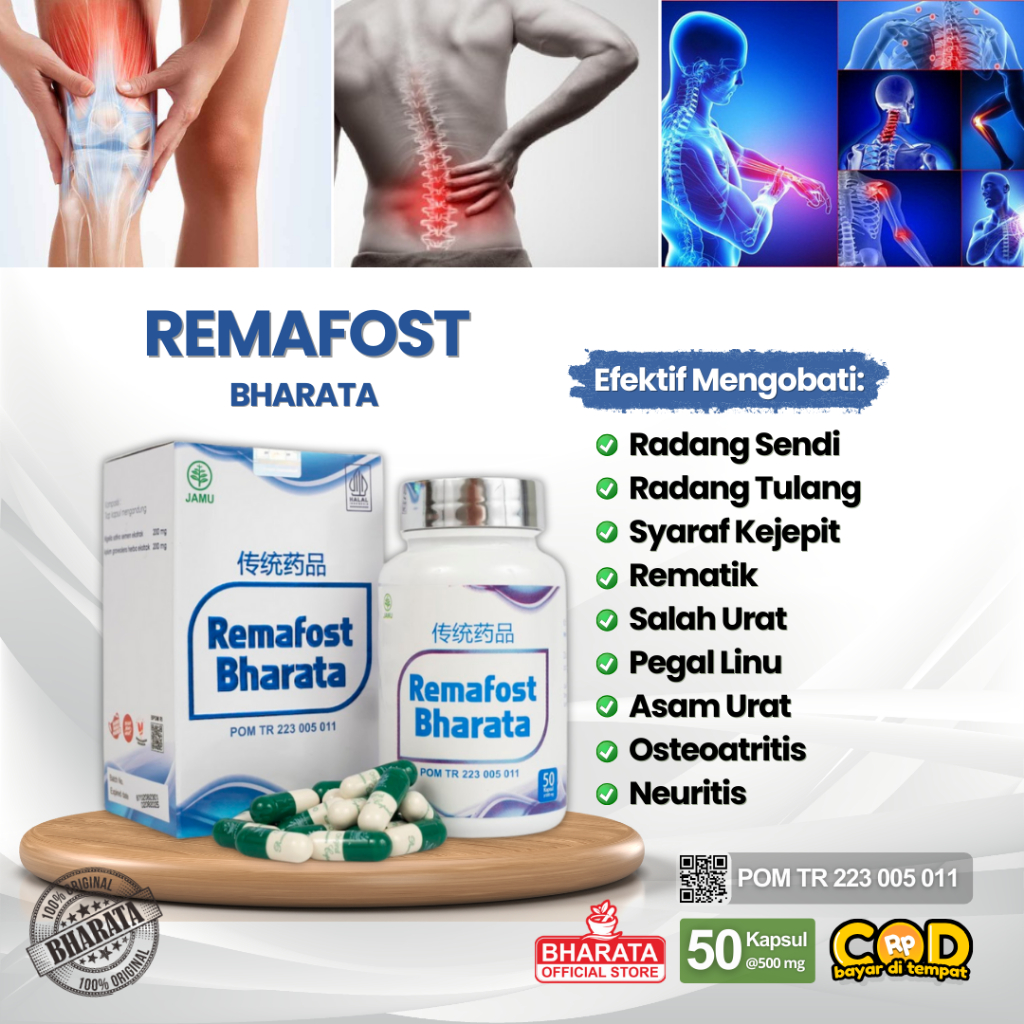 Jual Remafost Bharata - Obat Rematik Syaraf Kejepit Radang Sendi Tulang ...