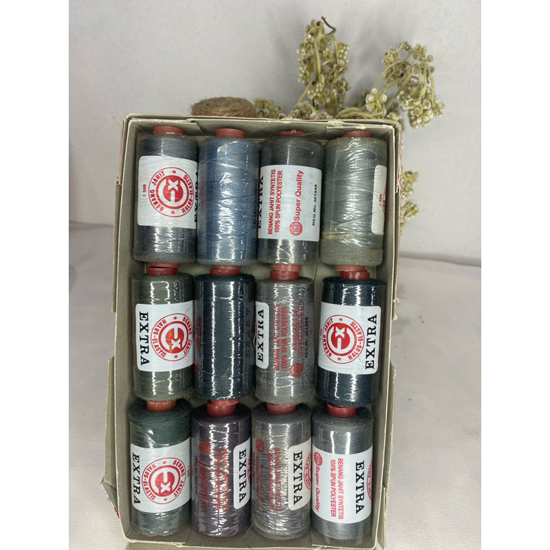 Jual Benang Jahit Extra Eceran Katalog 2 (Abu-Abu) | Shopee Indonesia