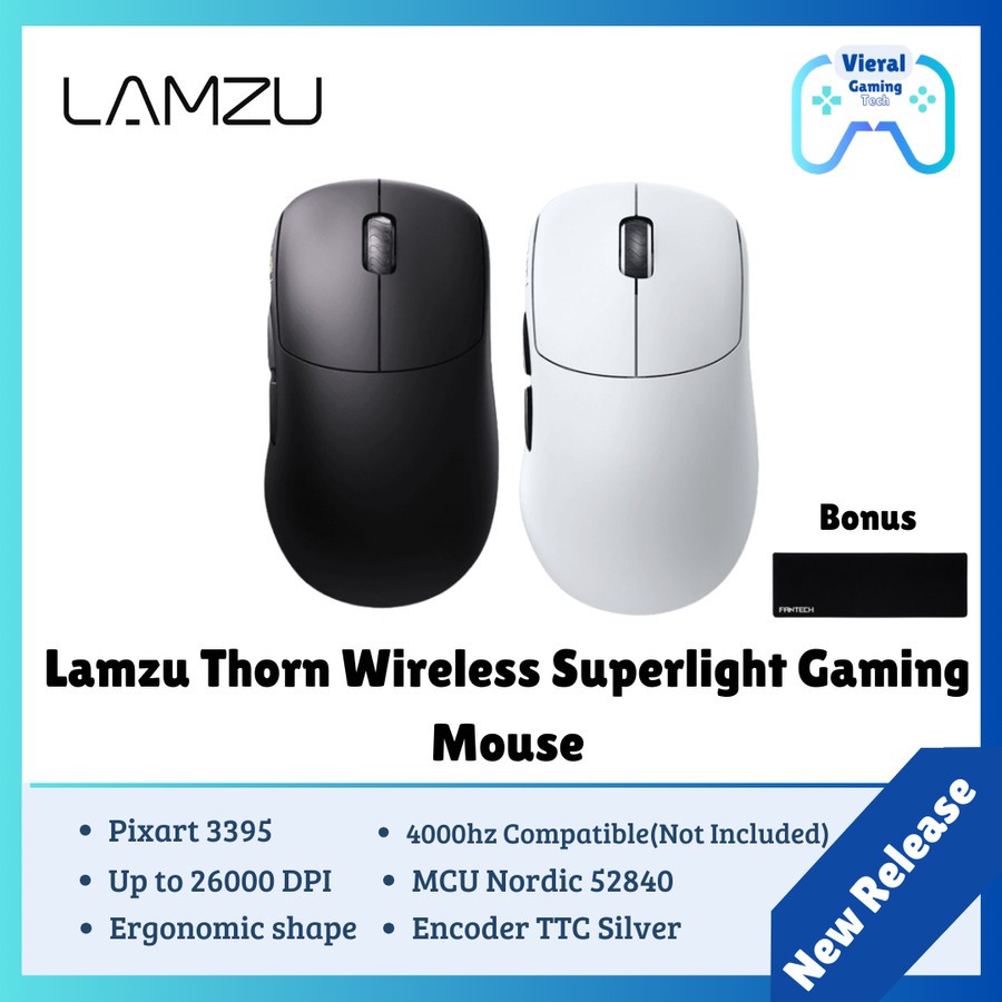 Jual Lamzu Thorn Wireless Superlight Gaming Mouse | Shopee Indonesia