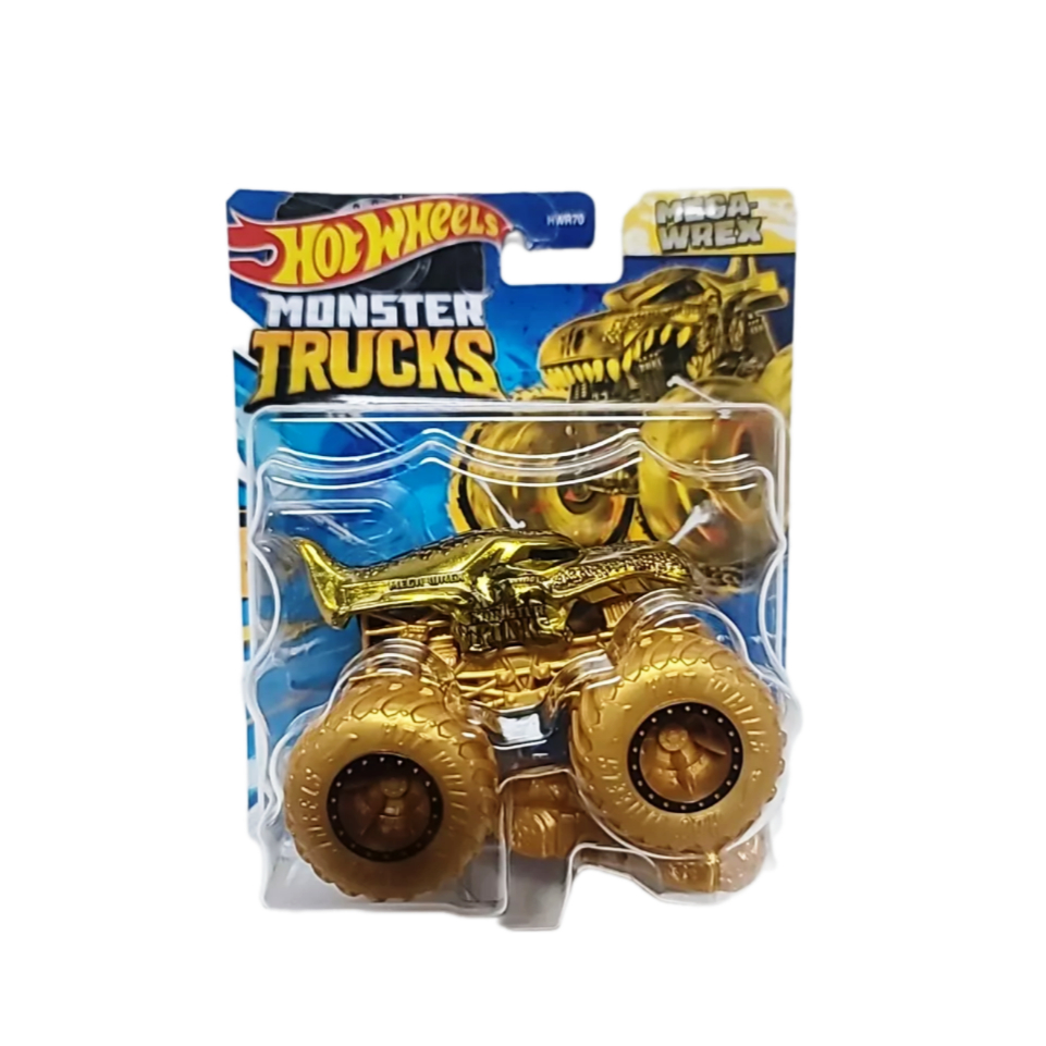 Jual Hot Wheels Monster Trucks Mega Wrex Metallic Gold Exclusive ...