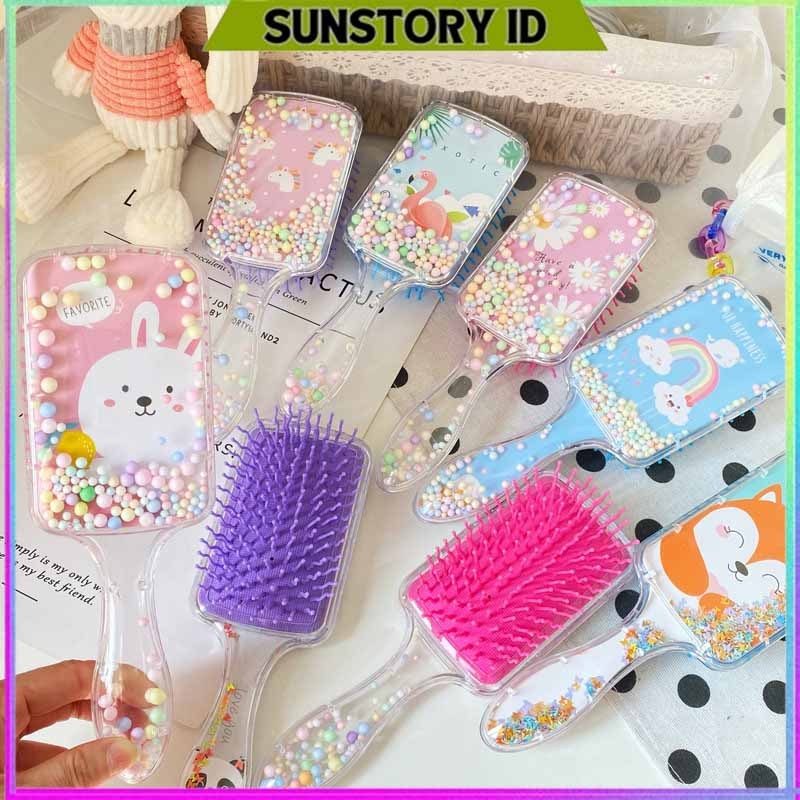 Jual SISIR RAMBUT ANTI KUSUT GLITTER KARAKTER SANRIO JUMBO / SISIR ANTI ...