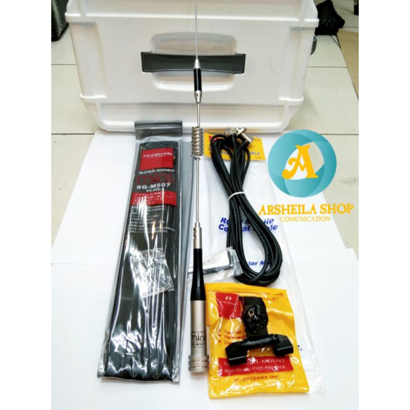 Jual Paket Antena Radio Rig mobil Dual band Bagus murah | Shopee Indonesia