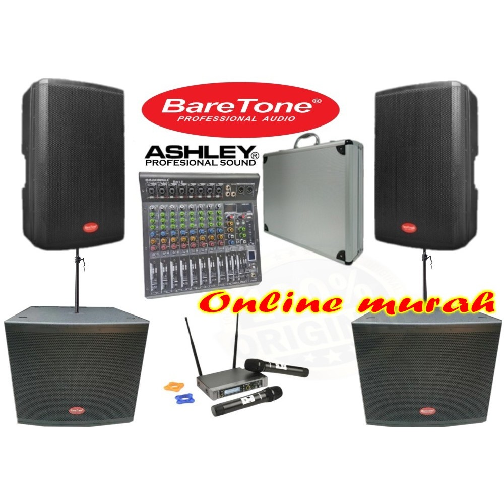 Jual paket sound system 2bh subwoofer baretone sw18 18 inch 2bh dan 2bh ...
