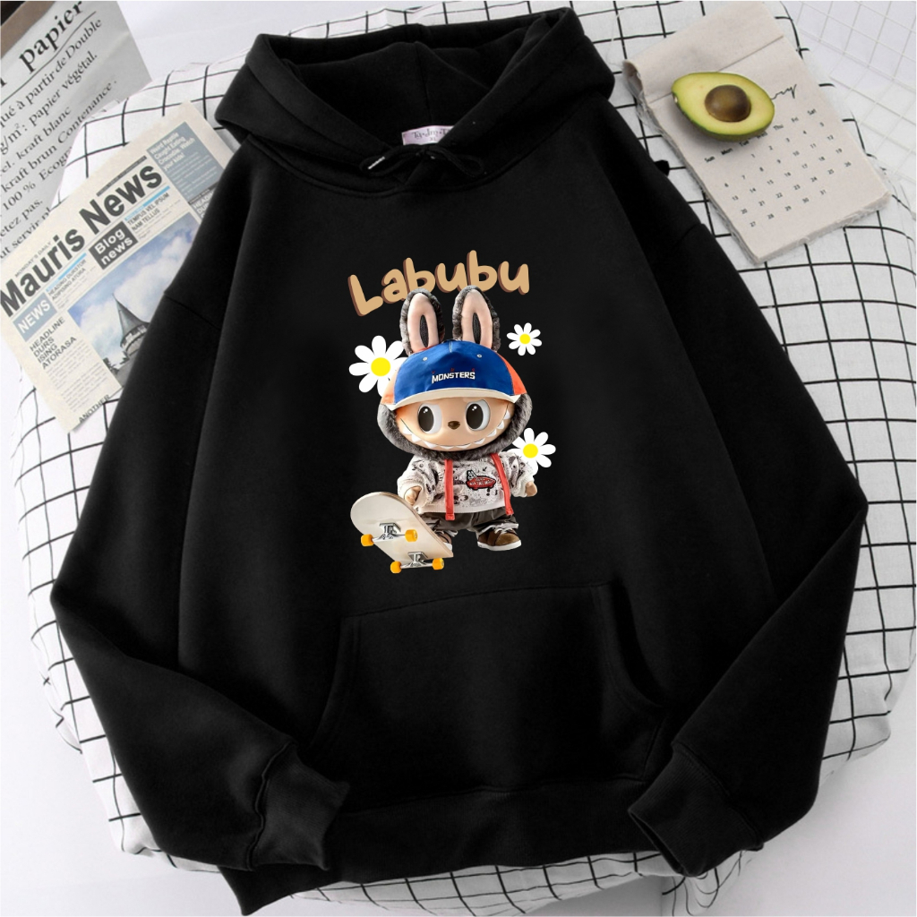 Jual Labubu Skateboard Sweater Hoodie jumper Dewasa Size M-L-XL-XXL ...