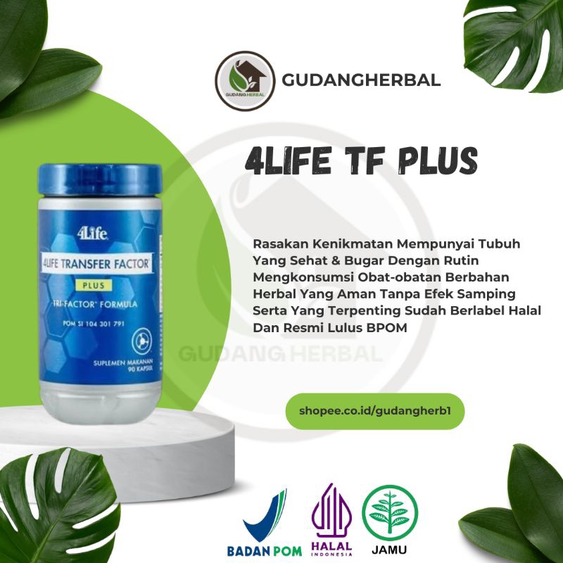 Jual 4life Transfer Factor Plus Herbal Original isi 90 kapsul Original ...