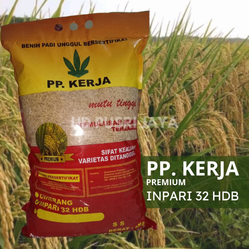 Jual Benih Padi PP. KERJA PREMIUM INPARI 32 HDB Kemasan 5 kg | Shopee Indonesia