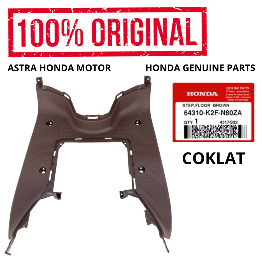 Jual Cover Pijakan Kaki Coklat Scoopy K2F Kedua Original Honda AHM ...