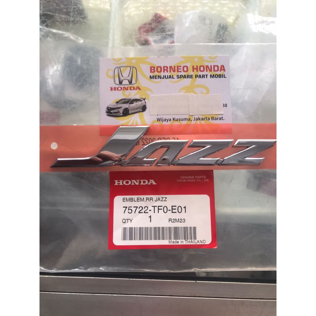 Jual LOGO EMBLEM BAGASI BELAKANG STIKER TULISAN JAZZ GE8 ASLI 2008 2009 2010 2011 2012 2013 ...