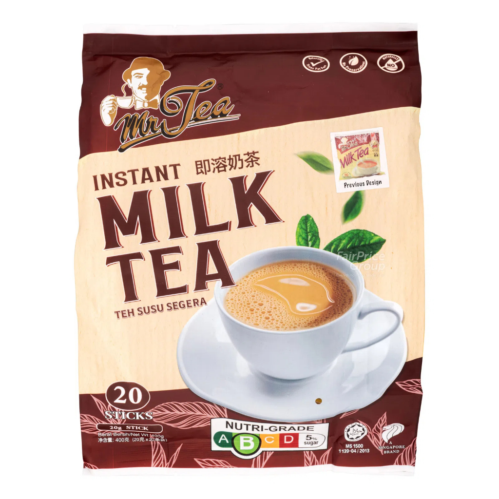 Jual Mr Tea Milk Tea Singapore 20sachet Teh Tarik Instant Milk Tea Less ...