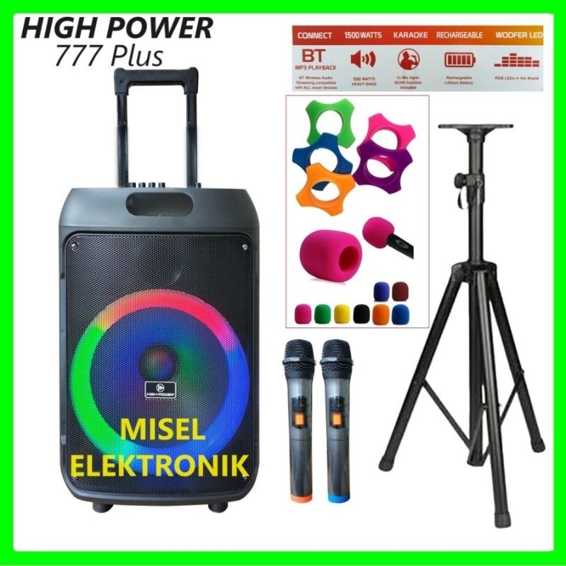 Jual Speaker Portable 12 inch High Power 777 Plus Bluetooth | Shopee ...